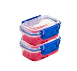 Repostero Plastico 0.2lt Rect Plastico Clip N Lock Polimes